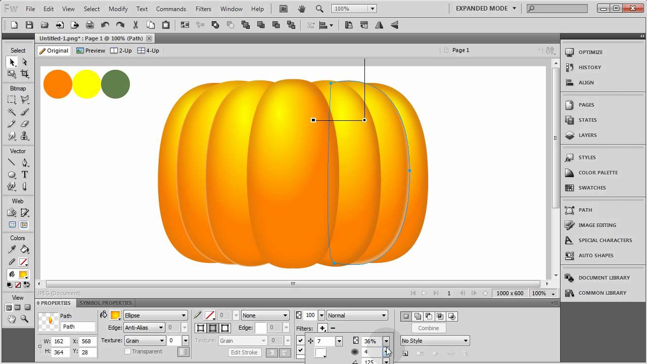 Vector Pumpkin Graphics Tutorial Halloween Thanksgiving Scene