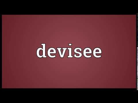 Devisee Meaning | Wordogram