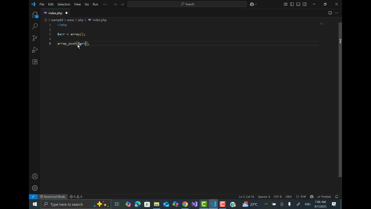 Tutorial PHP array push