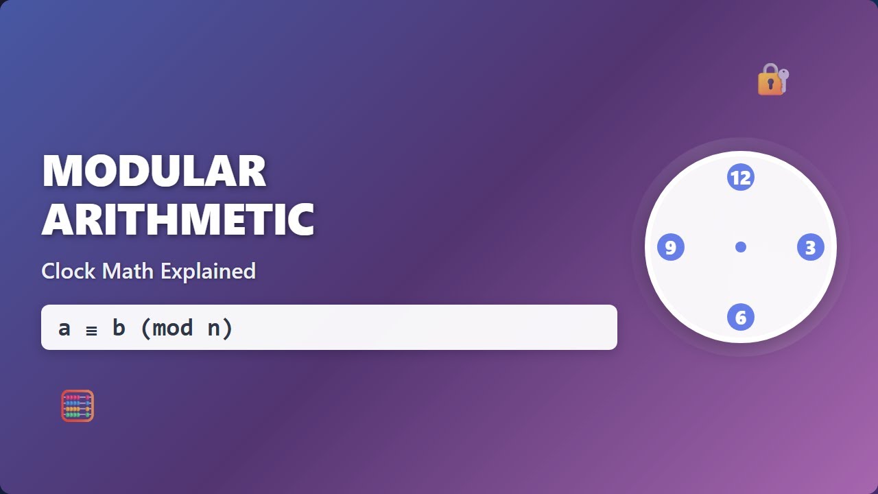 Modular Arithmetic Explained: Clock Math for Beginners!