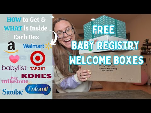 Unboxing ALL the Free Baby Registry Welcome Boxes | What's Inside, How To Get