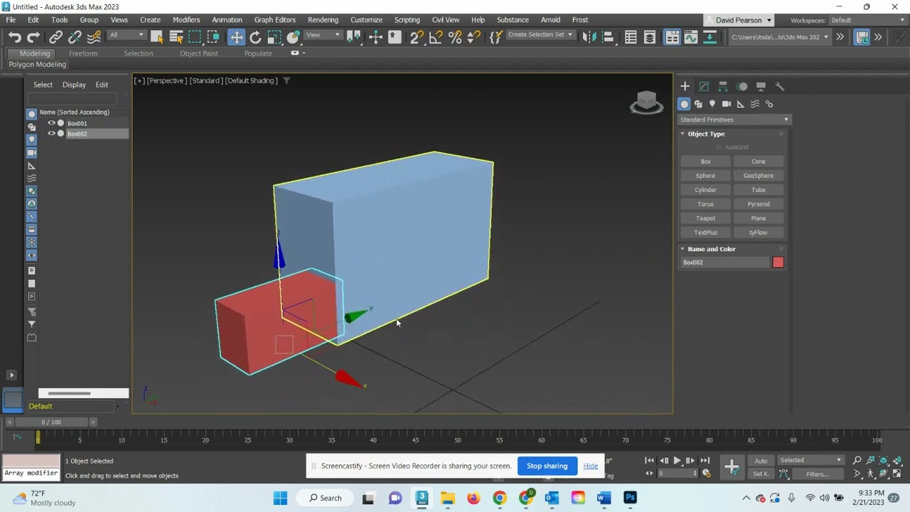 Align tool basics in 3DS Max