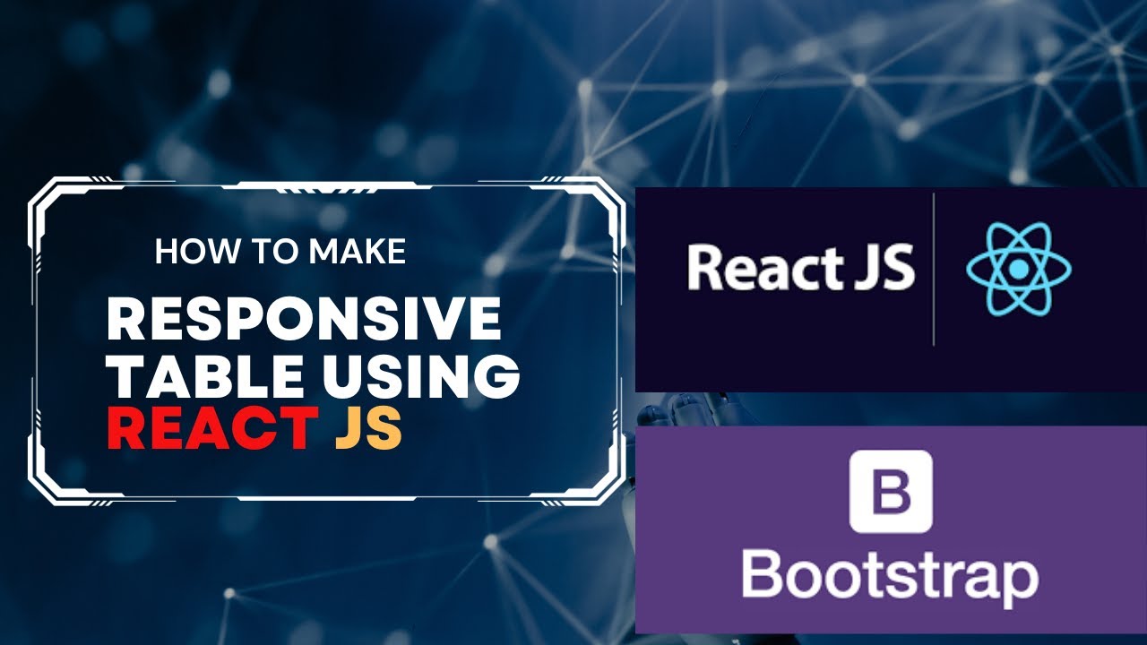 How to make responsive React JS Table || React JS Bootstrap Table