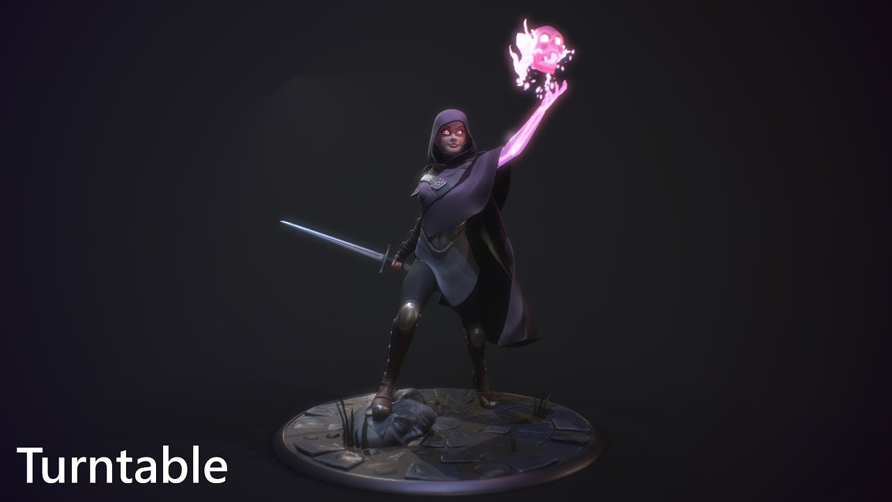 Dark Sorceress Turntable (With Cloak)