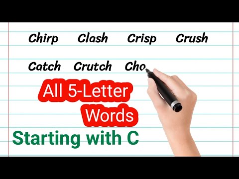 List of 5 Letter English Words starting with Letter C | Learn English with WordWhims