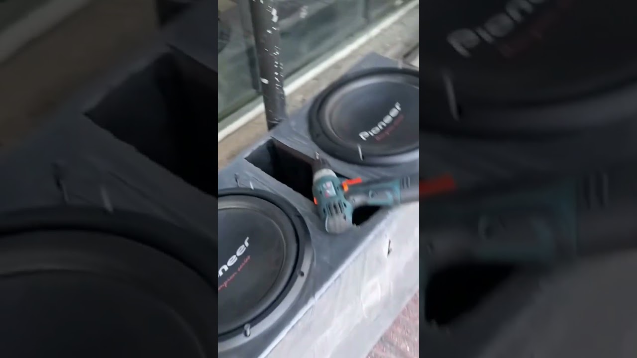 Pioneer champion series subwoofer, Pioneer subwoofer bass test #subwoofer