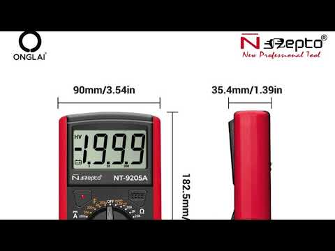 Nepto NT-9205A Multimeter Avometer Multitester Digital DC AC Diode Tansistor Miltitester Digital