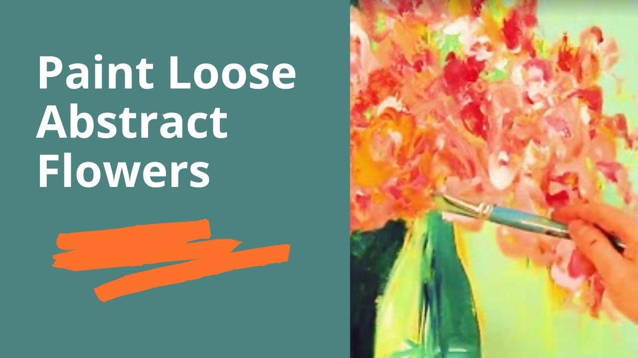 066 How to Paint Loose Abstract Flowers - Step by Step Tutorial