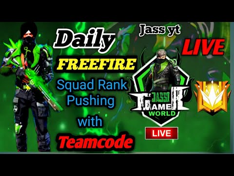 FREE FIRE LIVE |TEAMCODE LIVE | FF LIVE |RANK PUSH |WITH SUBSCRIBERS |#freefirelive #fflive #2bgamer