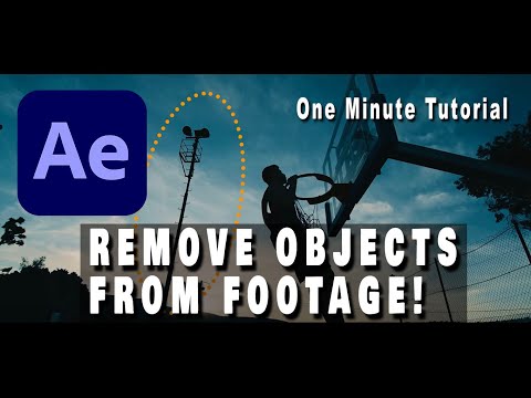 Remove Objects from Videos in 1 Minute: After Effects Content Aware Fill VFX Tutorial(Short Version)