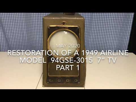 1949 Airline 7” TV Restore part 1 of 3. Analysis and Chassis work begins