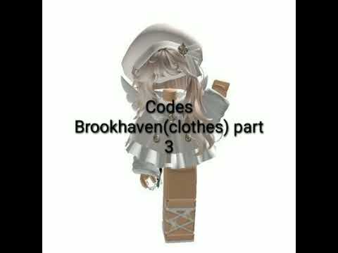 Codes Brookhaven(clothes) part 3.Thank you very much for subscribing to my channel😁 #brookhaven
