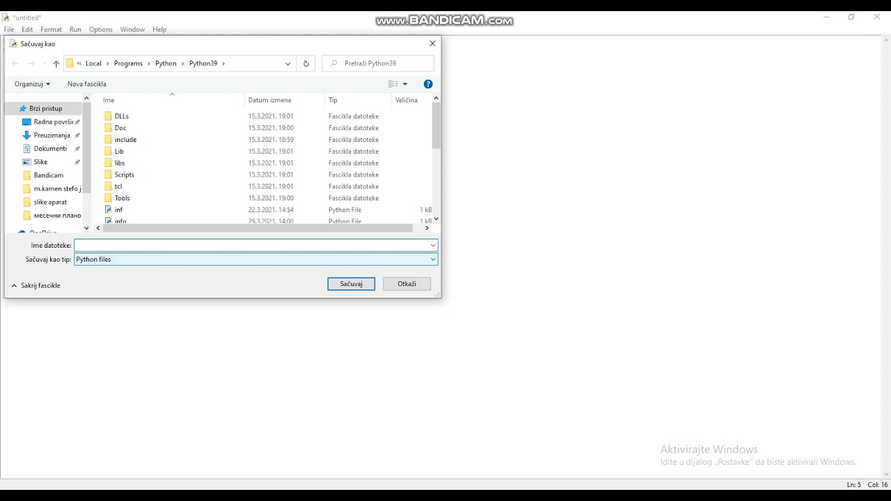 Naredba for u Pythonu