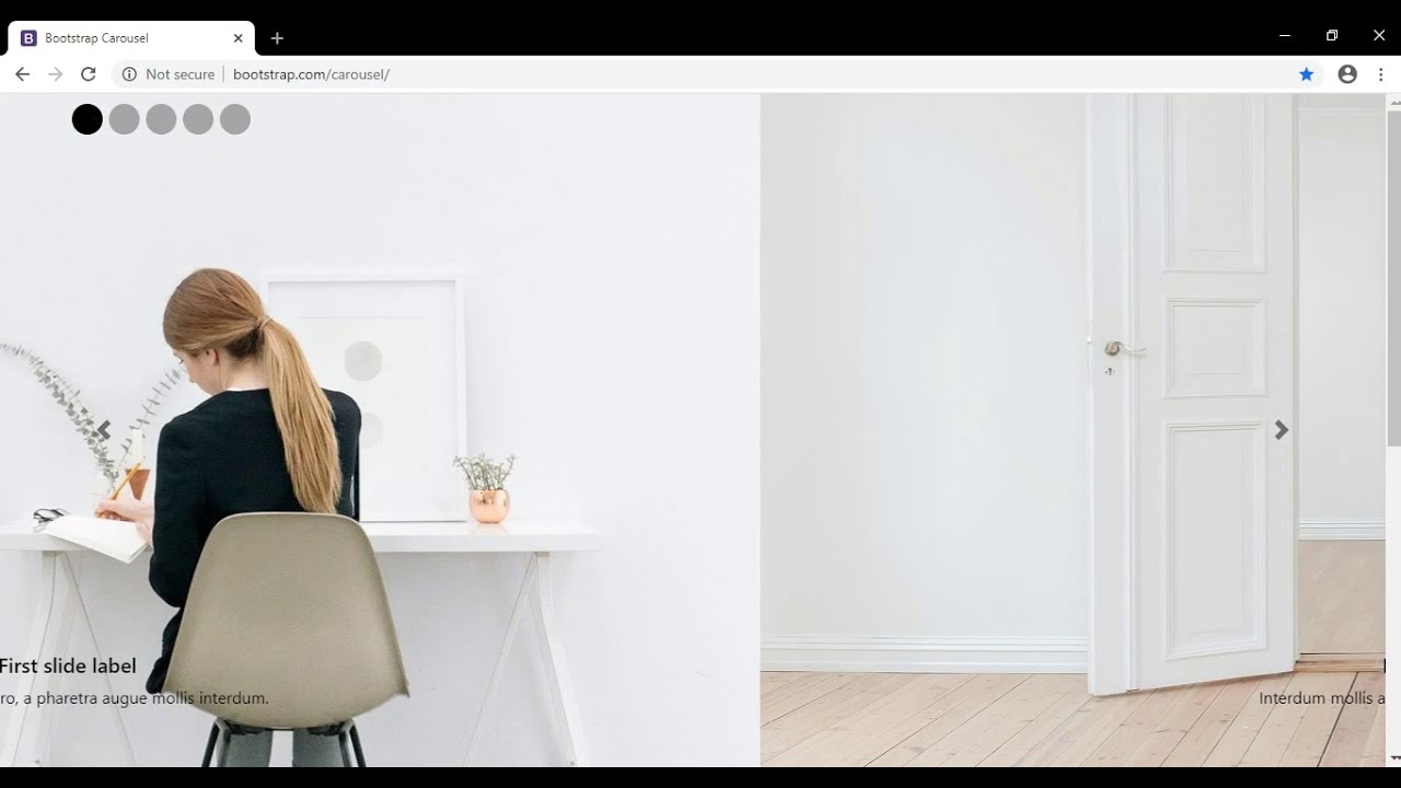 How to add numbers into Bootstrap carousel's indicators?