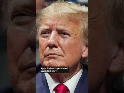 What we know about Trump's arraignment — his formal surrender and arrest after indictment. #shorts