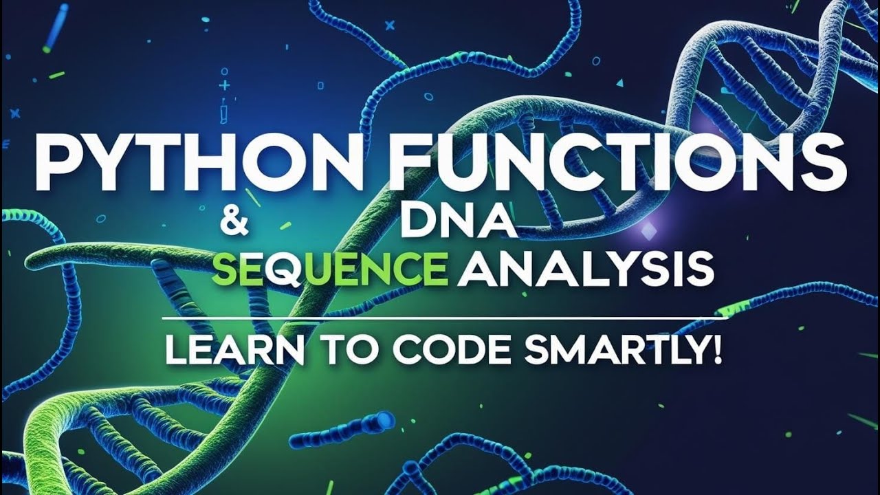 Python Functions &DNA Sequence Analysis  Learn To Code Smartly