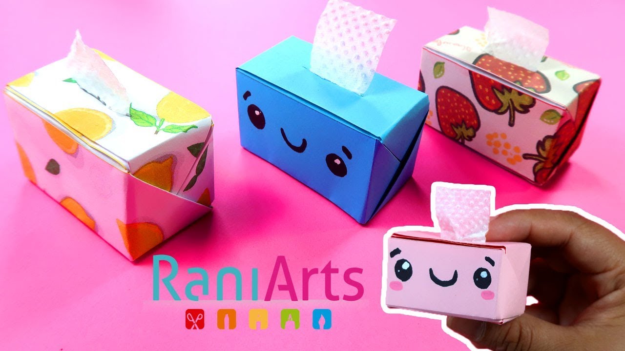 Cajita de Pañuelos Miniatura - ORIGAMI - Paso a paso, Fácil!