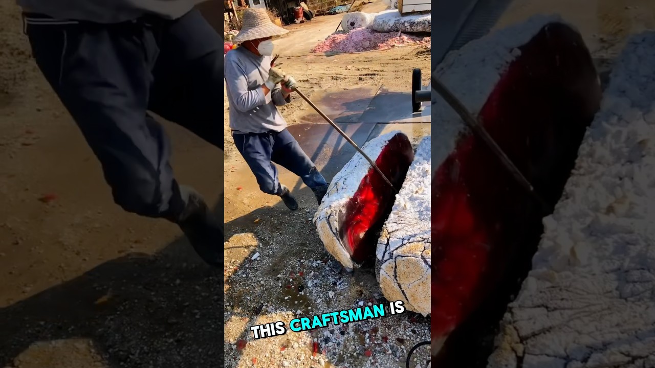 Rough Rock to Stunning Art Watch the Transformation 🔥❤️ #short