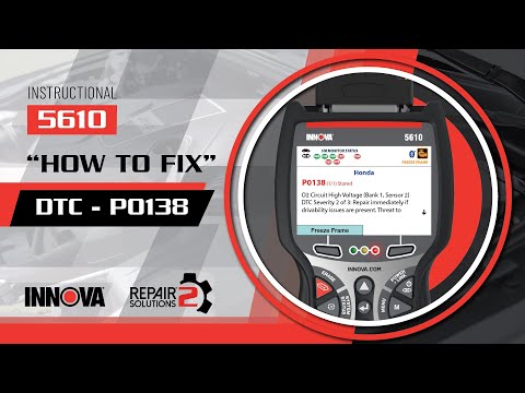 Innova How to Fix P0138 2010 Honda ODYSSEY Diagnostic Trouble Code