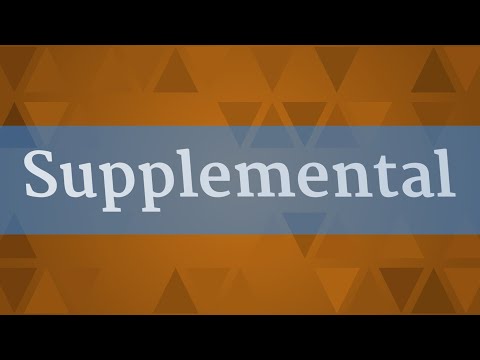 SUPPLEMENTAL pronunciation • How to pronounce SUPPLEMENTAL