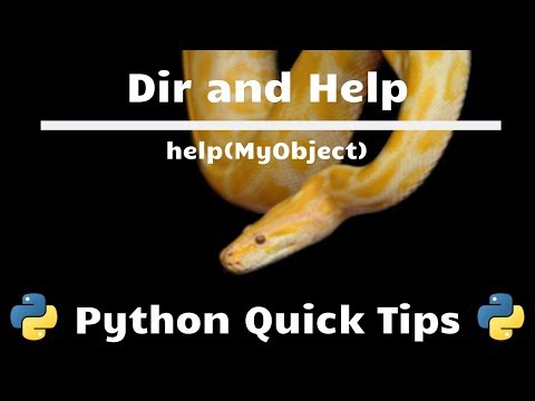 Learn Help and Dir Functions Python Quick Tips - Mind Luster
