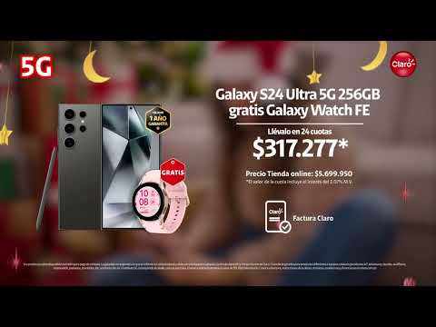 Vive la magia de la Navidad estrenando Samsung Galaxy S24 Ultra 5G a cuotas