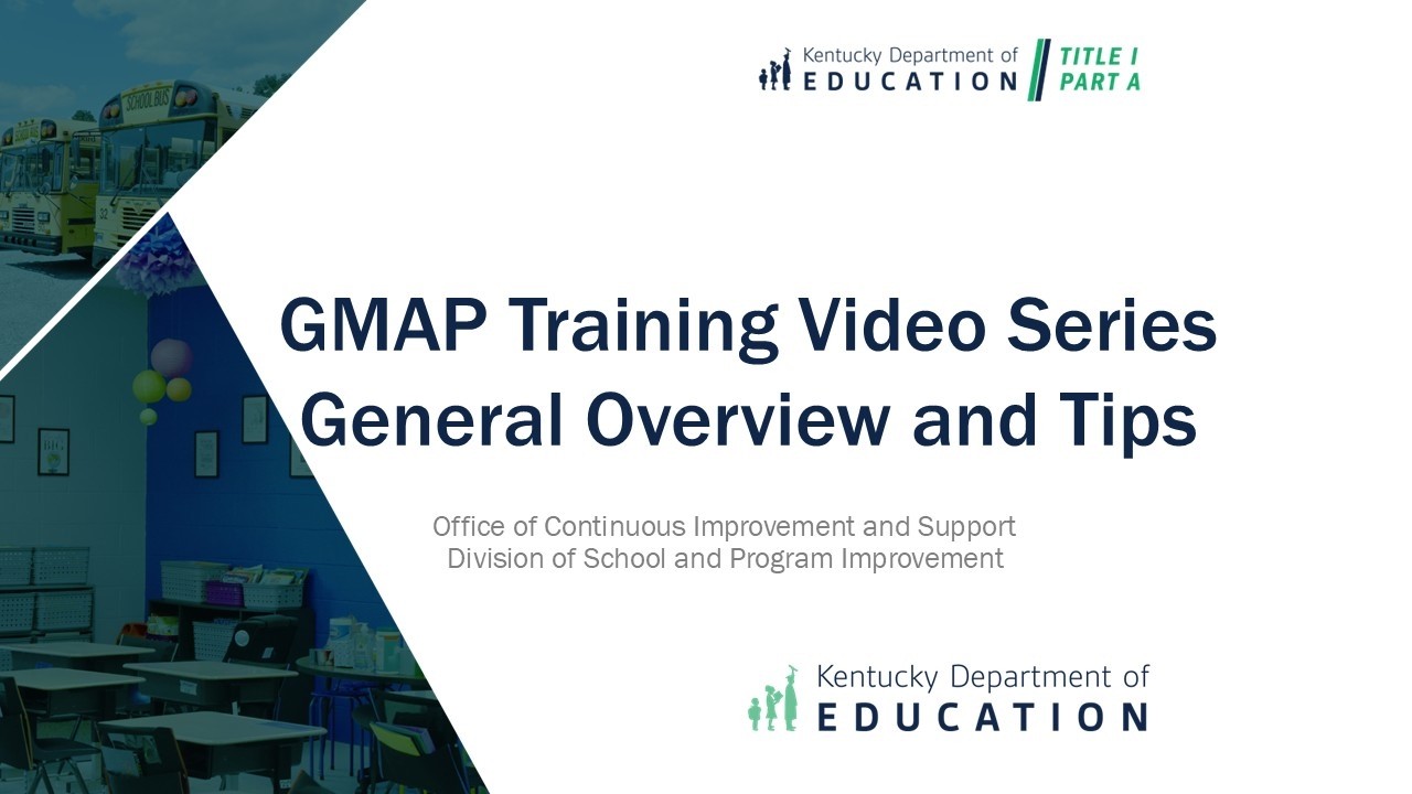 GMAP Training Video 1: General Overview and Tips