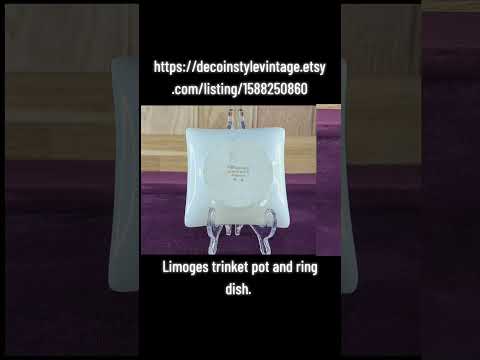 Limoges trinket pot and ring dish. #vintage #limoges #vintagevanityware #forsale
