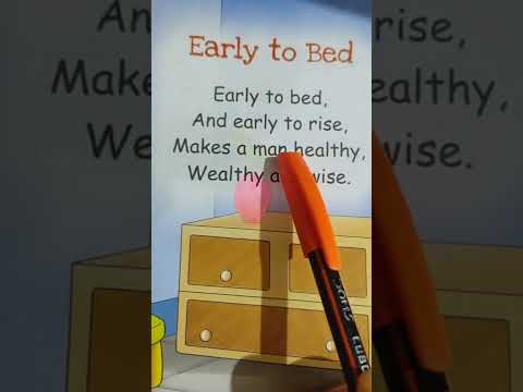 Early to bed rhyme, rhyme, poem #poem #rhyme #english (@KidsTV123 )