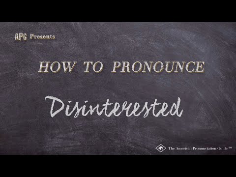 How to Pronounce Disinterested (Real Life Examples!)