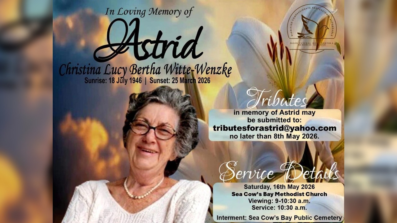 In Loving Memory of Astrid Christina Lucy Bertha Witte-Wenzke