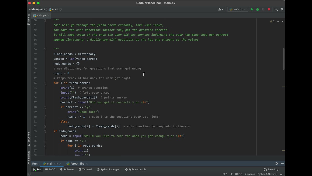 Flash Cards with Python