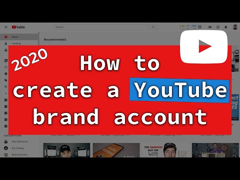 Create a YouTube Brand Account 2020 | How to create second YouTube channel