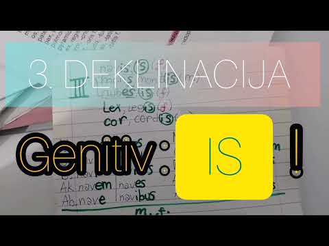 Imenice 3. deklinacije ✨ | Latinski jezik#trećadeklinacijalatinski#trecadeklinacijalatinski#latinski