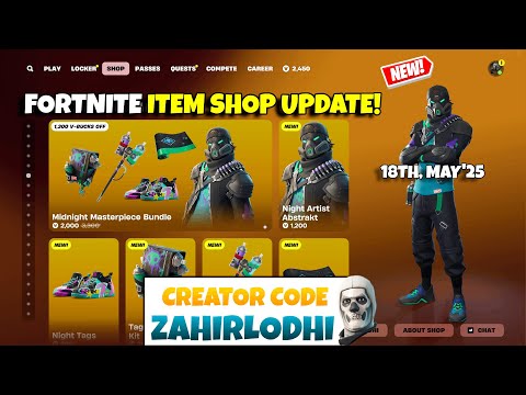 *NEW* NIGHT ARTIST ABSTRAKT SKIN! Fortnite Item Shop Update [18th May, 2025] (Chapter 6)
