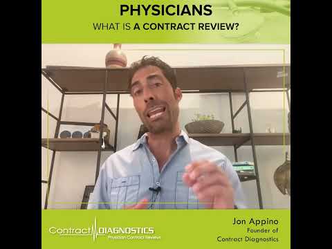 What is a physician contract review?