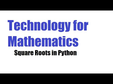 Square Roots in Python