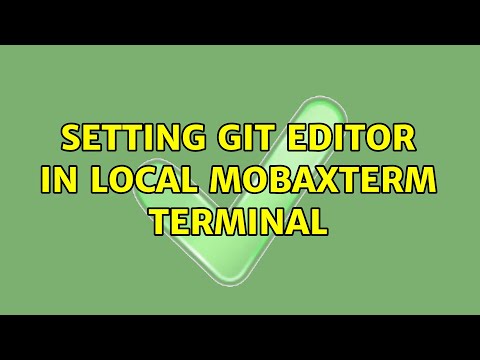 Setting git editor in local MobaXterm terminal
