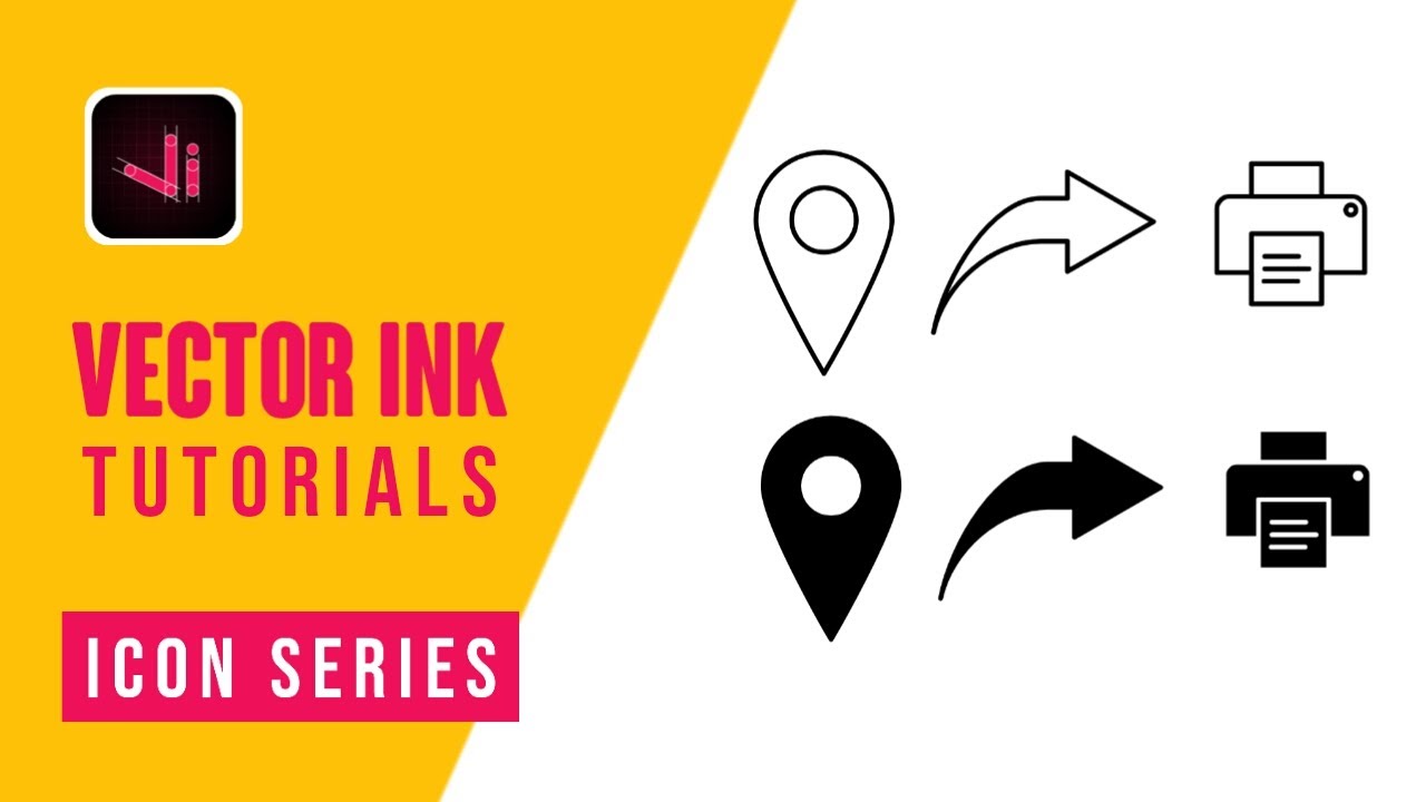 Flat Icon Part 3 | How to Design an Icon Using Mobile | Vector Ink Icon Series