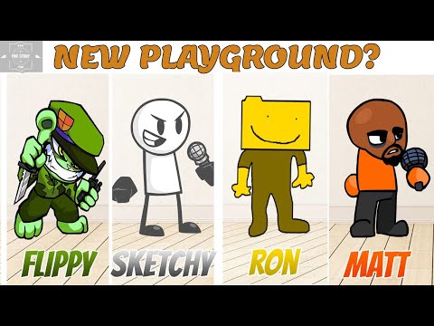kbh games FNF Character Test l Gameplay VS Playground NEW Flippy, Sketchy, Ron, Matt
