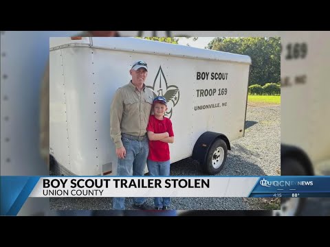 Trailer stolen from Union County Boy Scout troop