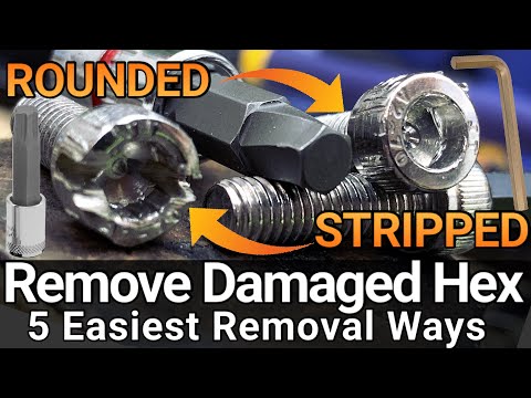 5 Easy Tricks HOW to Remove Rounded Stripped Allen Hex Bolts FCA Screw