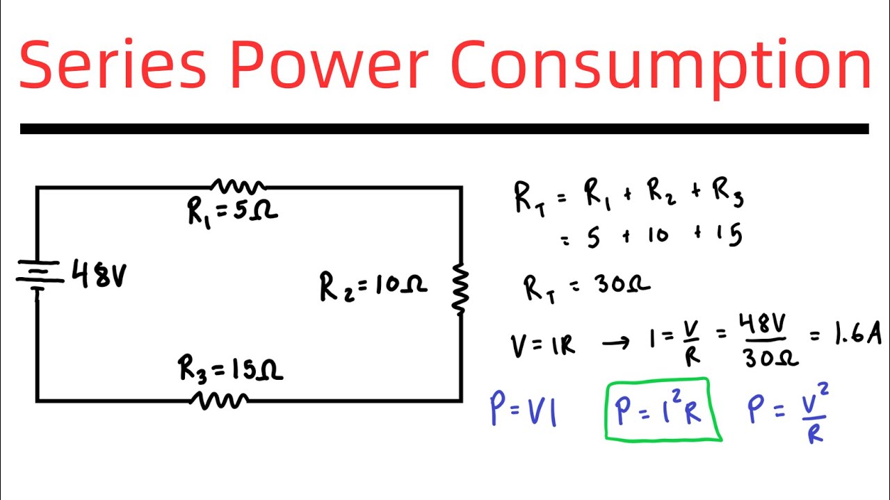 Determine the Power Consumed in a Series Circuit