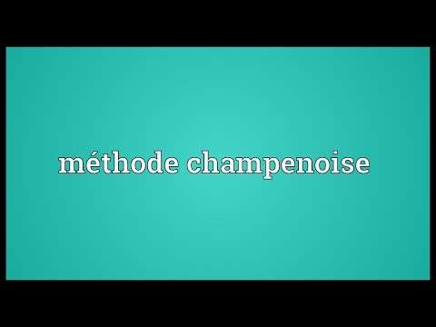 Méthode champenoise Meaning