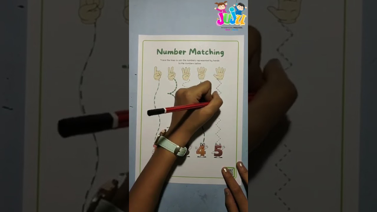 Number Matching activity sheet