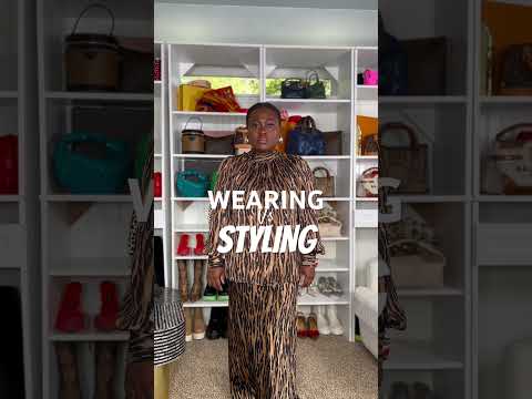 WEARING VS STYLING| how to style animal print set #fashion #businesscasual #funmiford #falloutfits