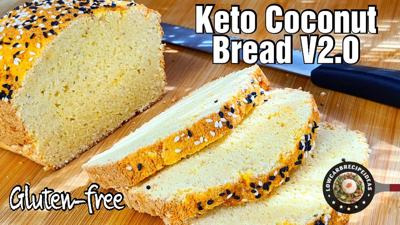 KETO COCONUT FLOUR BREAD V2.0 | SUPER EASY | ONLY 1 G NET CARB | USING WHOLE EGGS