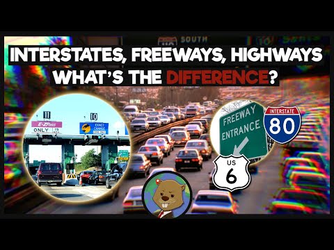 The Differences Between Interstates, Freeways, and Highways