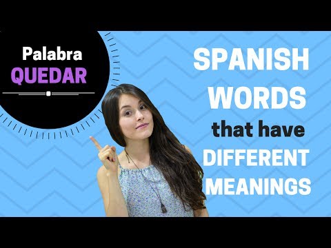 Spanish words with different meanings (Word QUEDAR- QUEDARSE) Tiene mas de 5 usos!