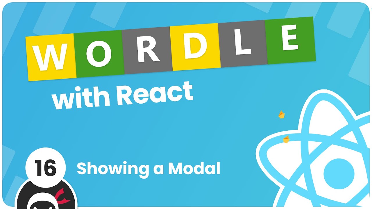 Make a Wordle Clone with React #16 - Making a Modal